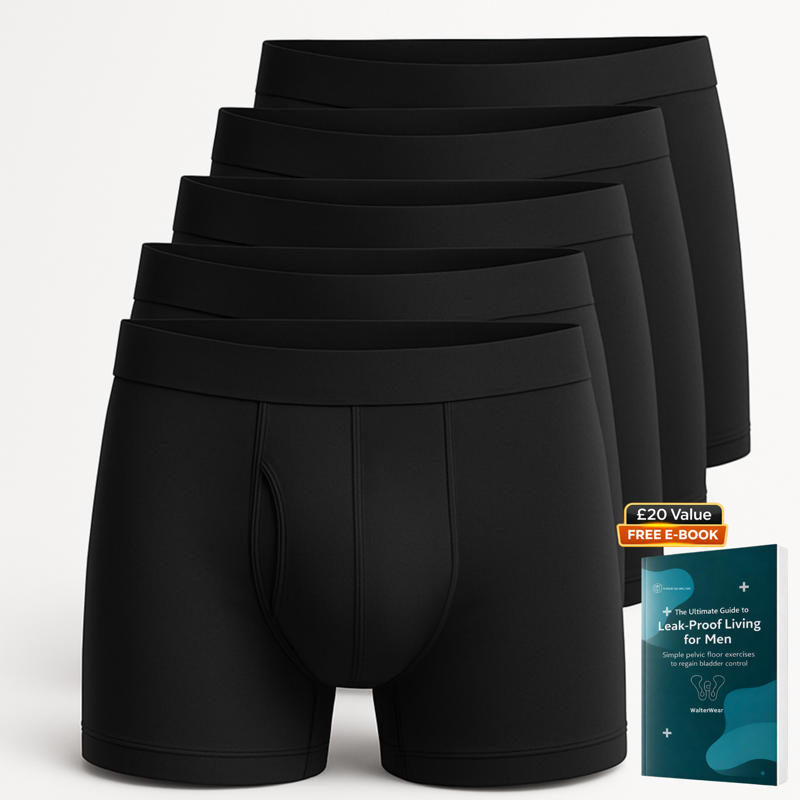 Walter’s Signature Leakproof Boxers (3+2 FREE) – Walter-Underwear